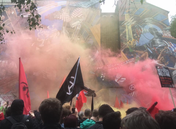 Αnti-fascist march in London Cable Street, celebrating 80 years of anti ...